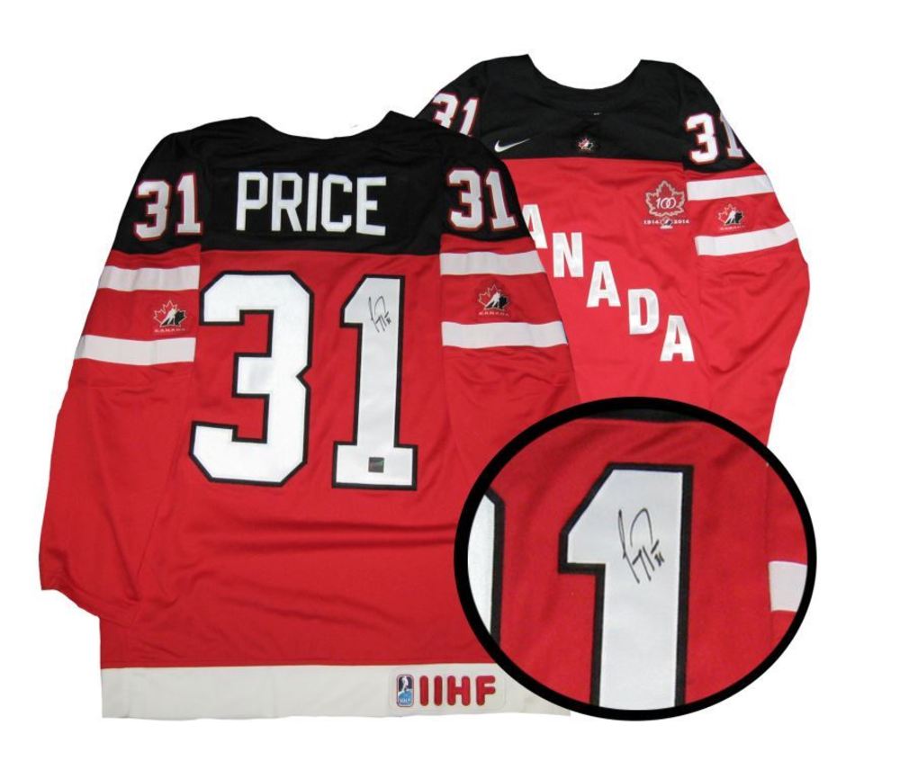 Carey Price - Signed Red Team Canada 100th Anniversary Jersey - NHL ...
