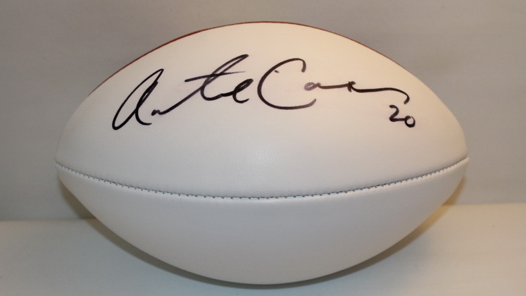 NFL Auction | CHARGERS - ANTOINE CASON SIGNED PANEL BALL