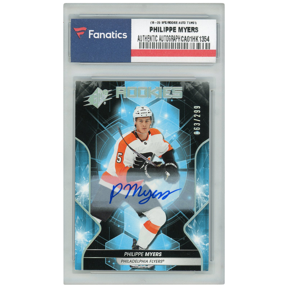 Philippe Myers Philadelphia Flyers Autographed 2019-20 Upper Deck SPx ...
