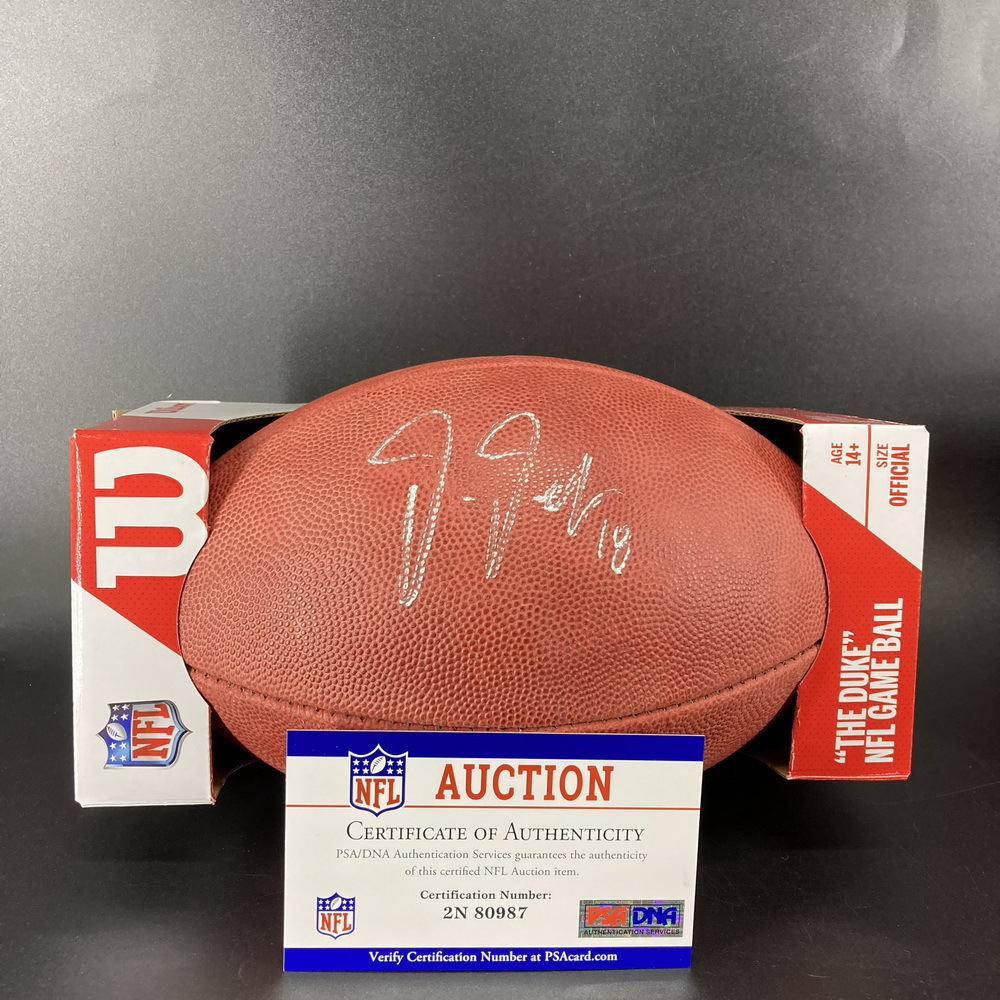 NFL - Vikings Justin Jefferson Signed Authentic Football | The official ...