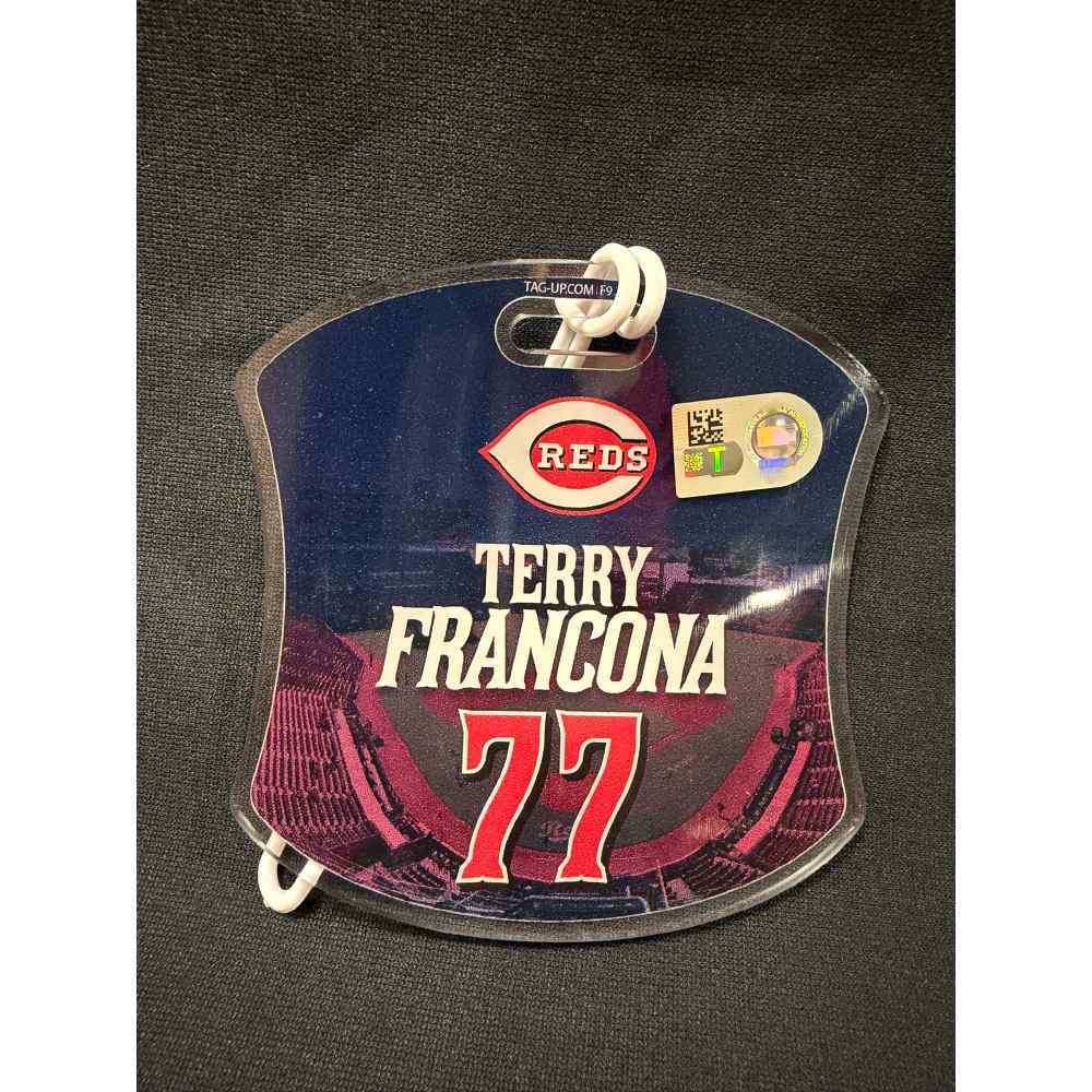 Terry Francona -- Team Issued Luggage Tag -- 2025 NL Wild Card Series ...