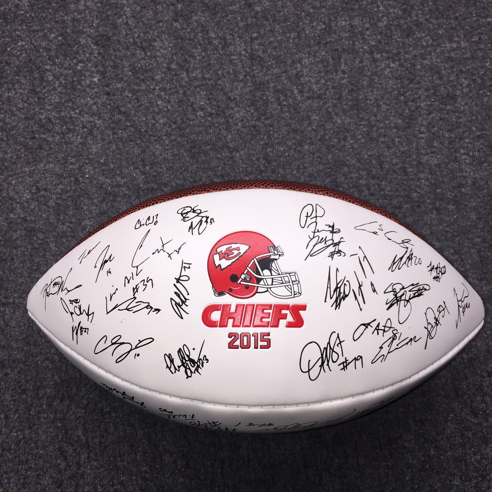 Chiefs - 2015 Laser Engraved Team Signed Logoed Football | The official ...