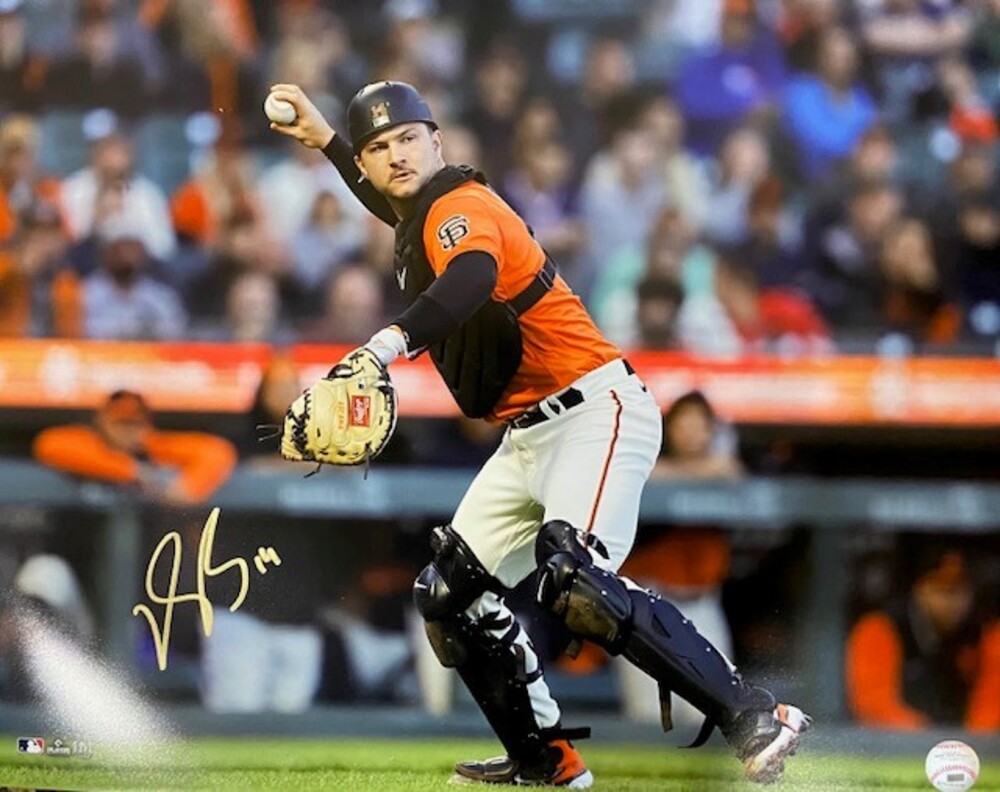 Patrick Bailey Autographed 16x20 - Throwing | MLB Auctions
