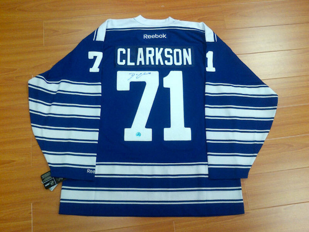 DAVID CLARKSON Autographed 2014 Toronto Maple Leafs Winter Classic ...