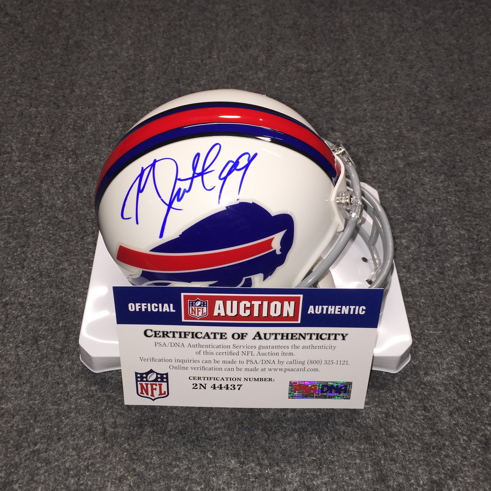 Bills - Marcell Dareus signed Bills mini helmet | The official auction ...