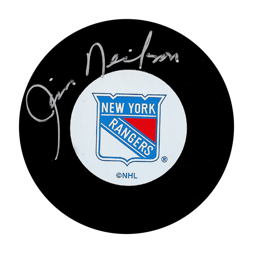Jim Neilson Autographed New York Rangers Puck - NHL Auctions