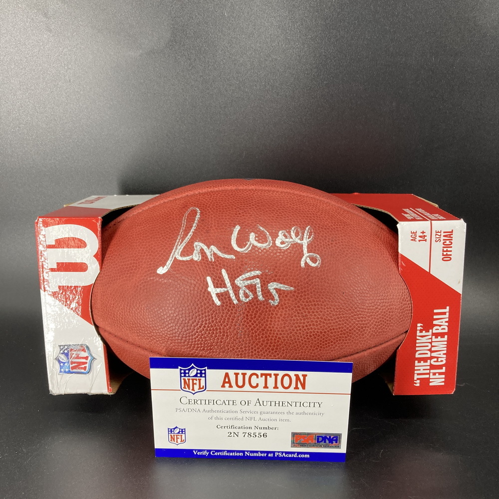 HOF - Packers Ron Wolf Signed Authentic Football | The official auction ...