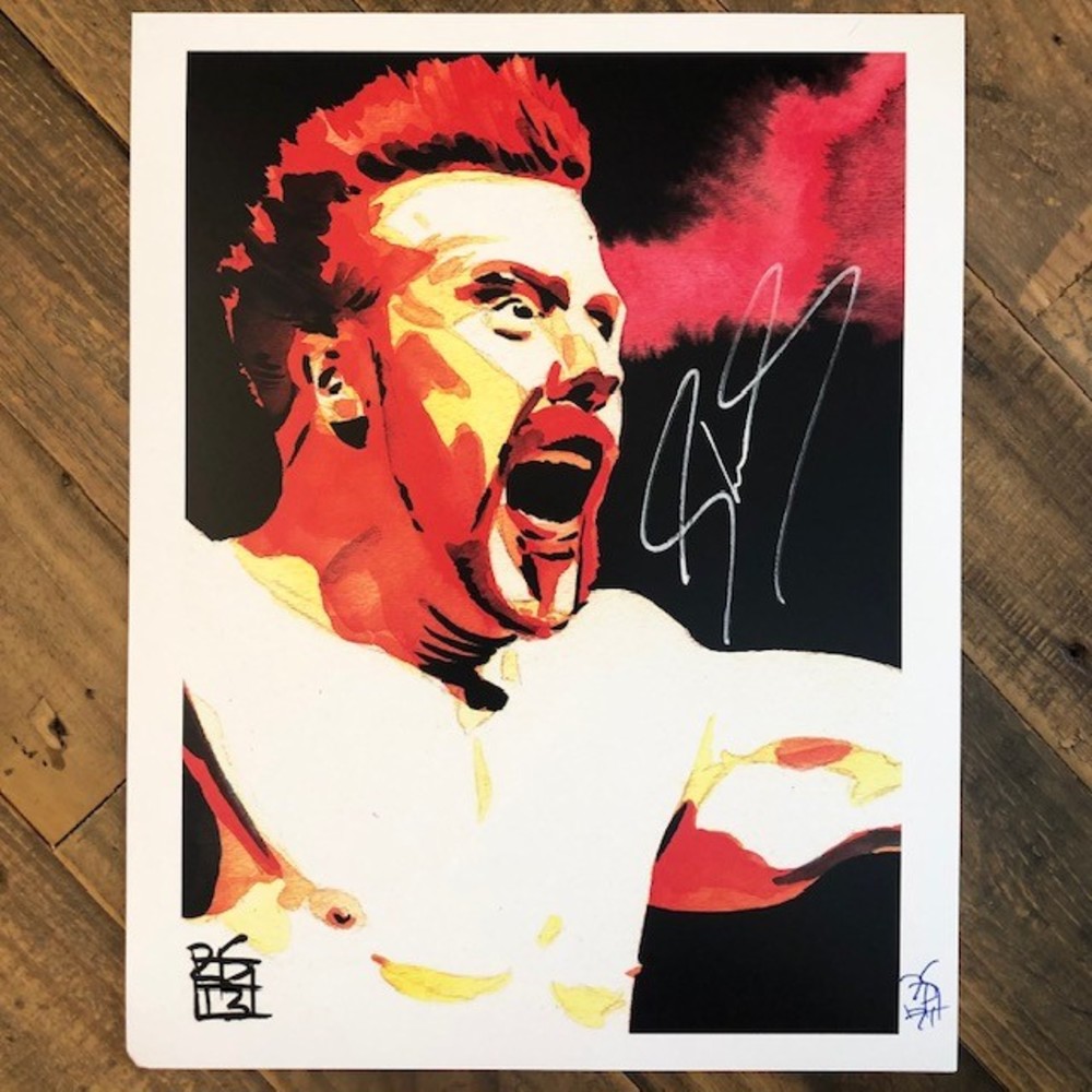 Sheamus SIGNED Rob Schamberger 11x14 Art Print | WWE Auction