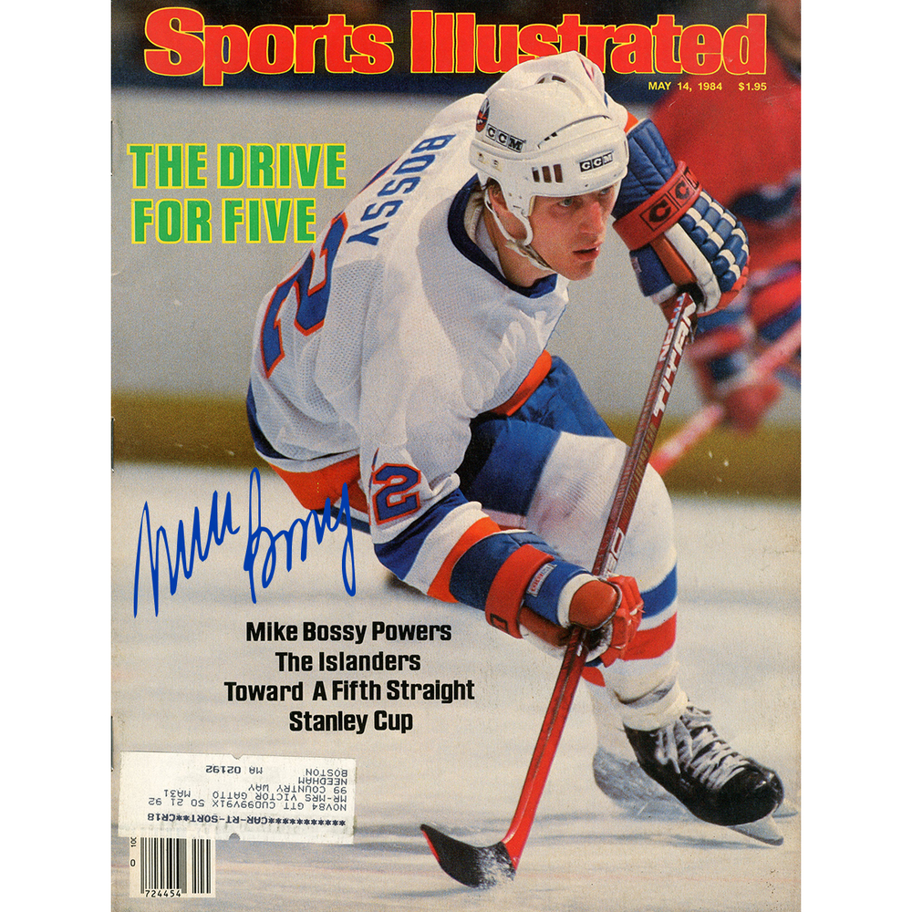 Mike Bossy Signed 5/14/1984 Sports Illustrated - NHL Auctions