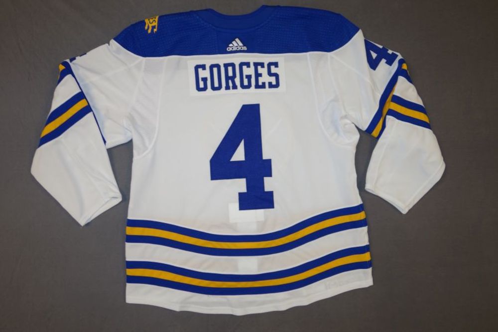Josh Gorges Buffalo Sabres 2018 Third Jersey - Worn on February 8, 2018 ...