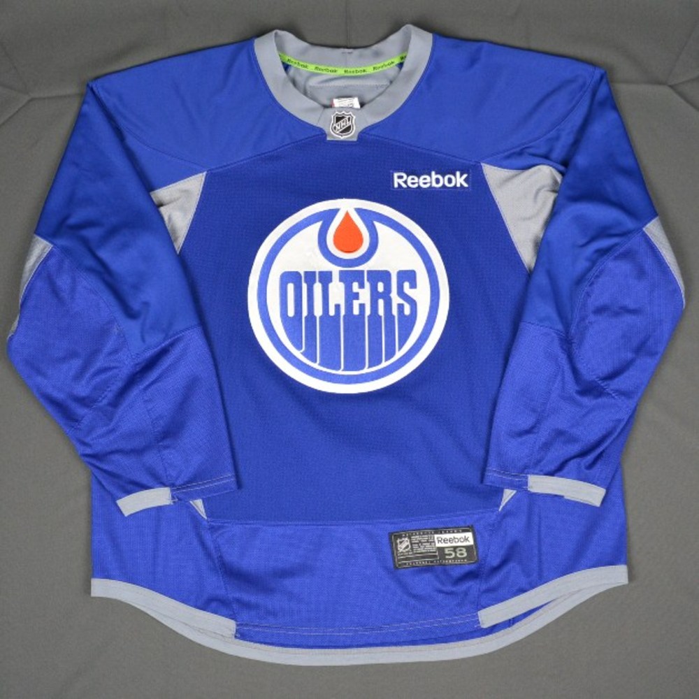 Mark Fayne - Edmonton Oilers - 2014-15 Practice-Worn Jersey - NHL Auctions