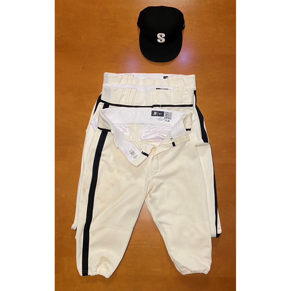 2021 Game Used Seattle Steelheads Salute to Negro Leagues Cap and Pants ...