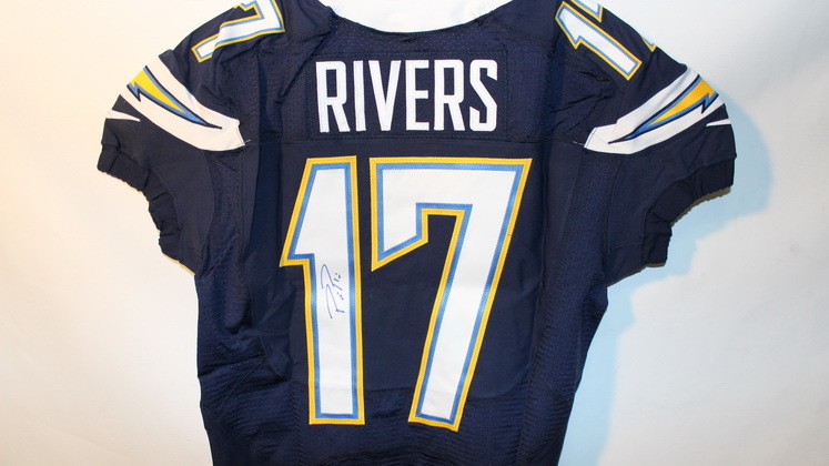 CHARGERS - PHILIP RIVERS SIGNED AUTHENTIC CHARGERS JERSEY SIZE 44 | The ...