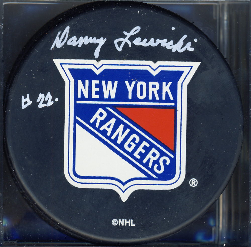 Danny Lewicki New York Rangers Autographed Hockey Puck - NHL Auctions