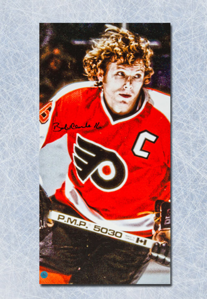 Bobby Clarke Philadelphia Flyers Autographed 14x28 Art Canvas - NHL ...