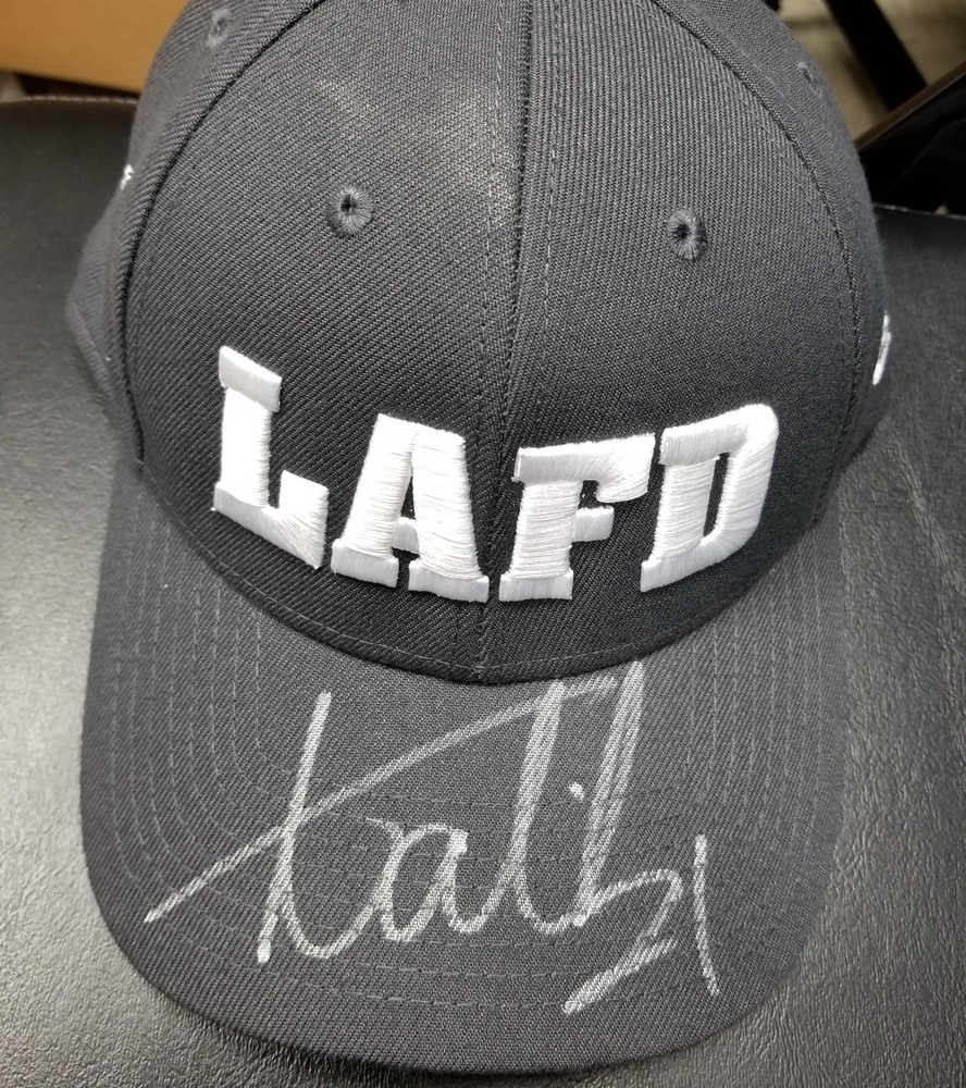 California Fire Relief - Rams Aqib Talib signed and worn LAFD hat | The ...