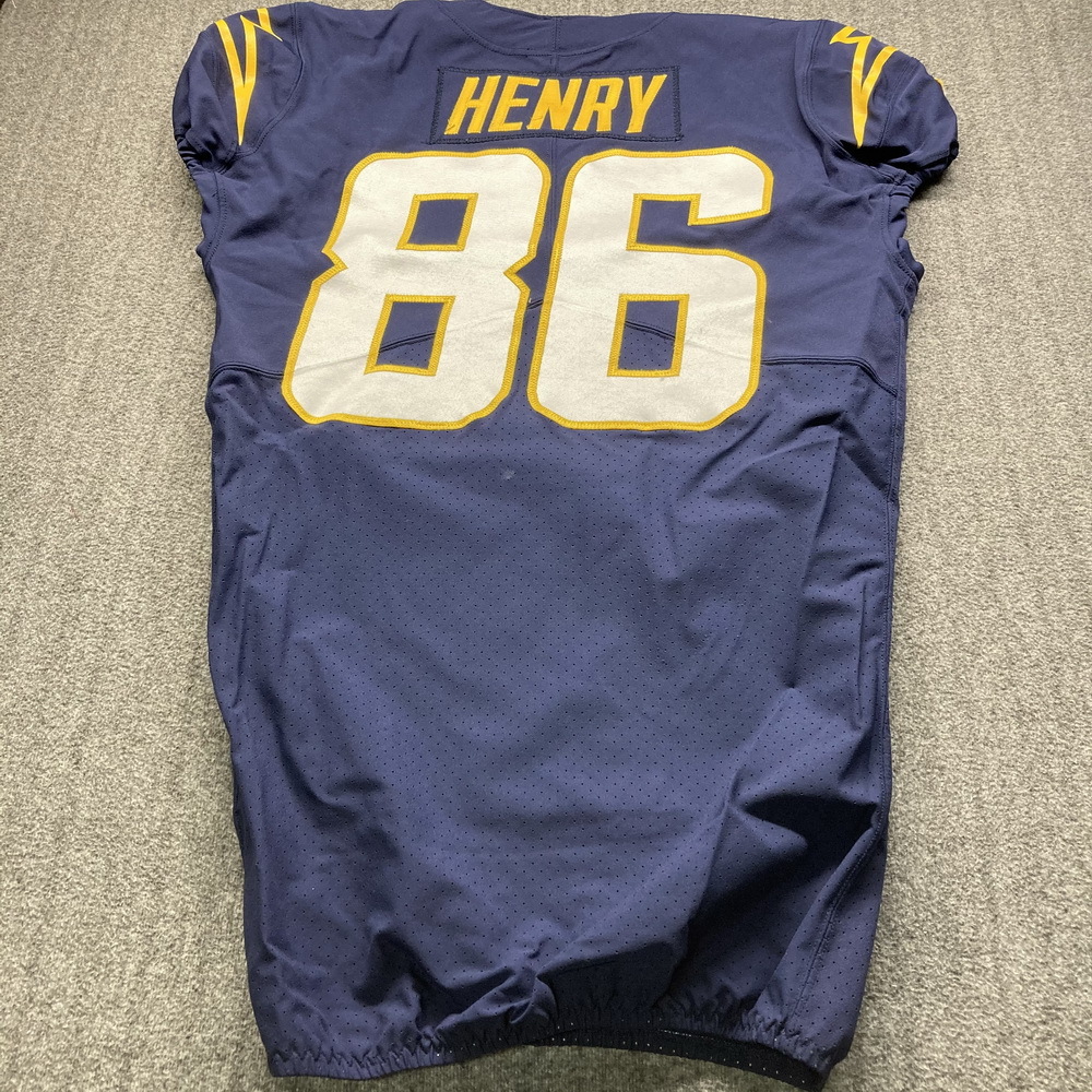 STS - Chargers Hunter Henry Game Used Jersey (11/8/20) Size 44 w ...