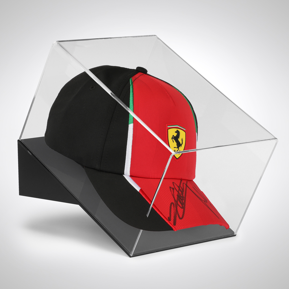 Charles Leclerc & Carlos Sainz 2023 Signed Imola GP Ferrari Cap | F1 ...