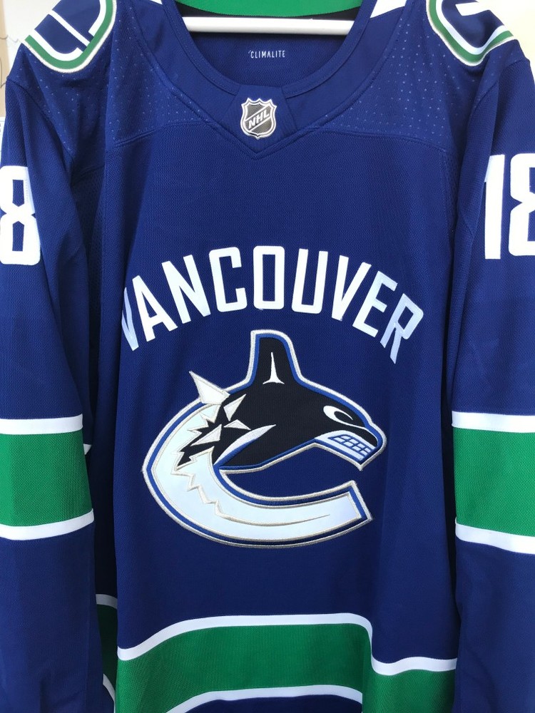 Jake Virtanen Warm-Up Worn and Autographed Vancouver Canucks Hockey Is ...