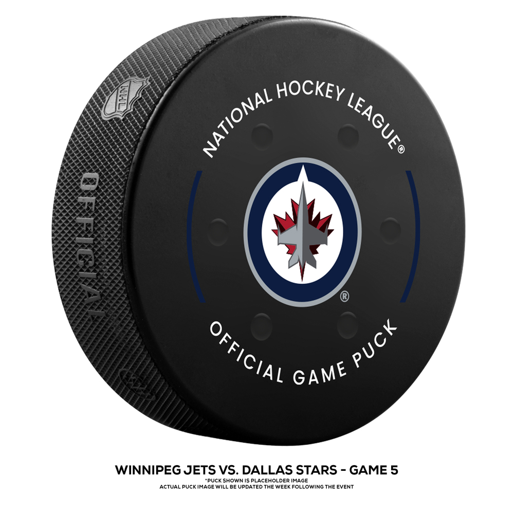 Winnipeg Jets vs. Dallas Stars Game-Used Puck from Game 5 of the Second ...