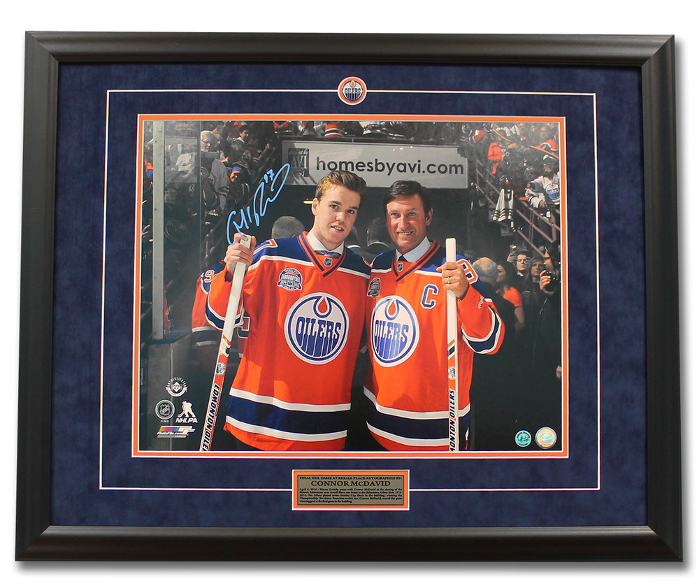 Connor McDavid Edmonton Oilers Autographed Rexall Final Game with ...