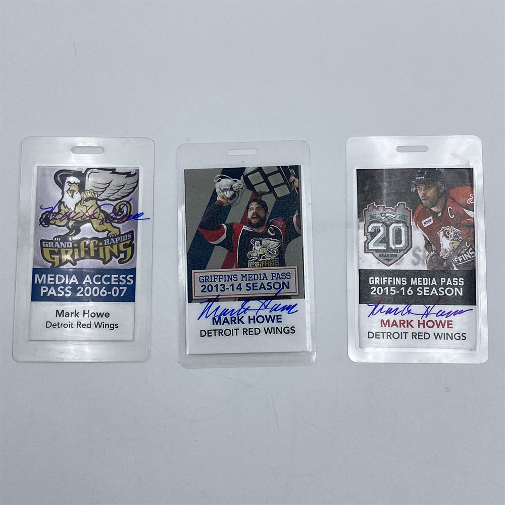 Mark Howe's Grand Rapids Griffins Credentials - NHL Auctions