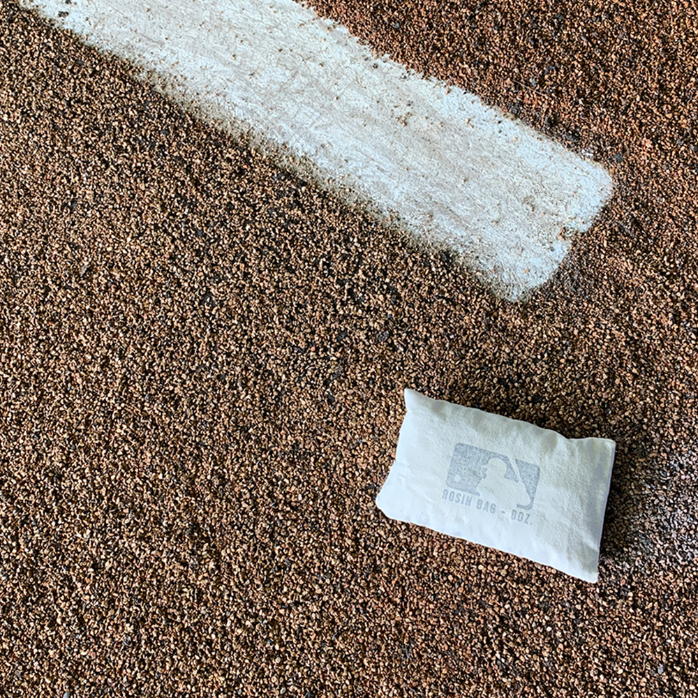 Game Used Rosin Bag - Allan Winans 1st Career MLB Win - Mets vs. Braves ...