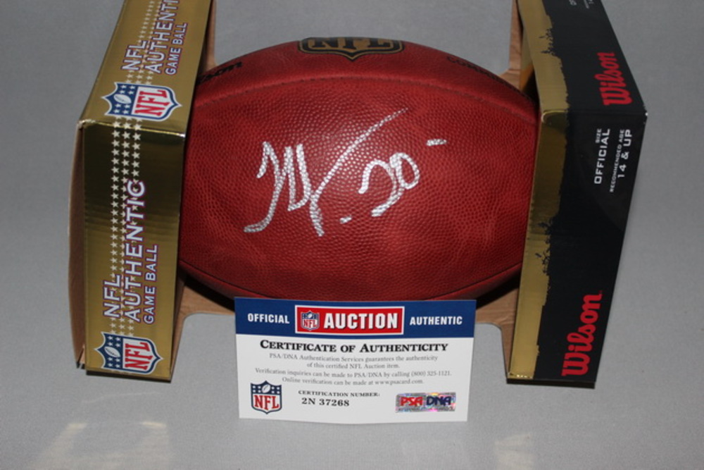 NFL - JETS THOMAS JONES SIGNED AUTHENTIC FOOTBALL | The official ...