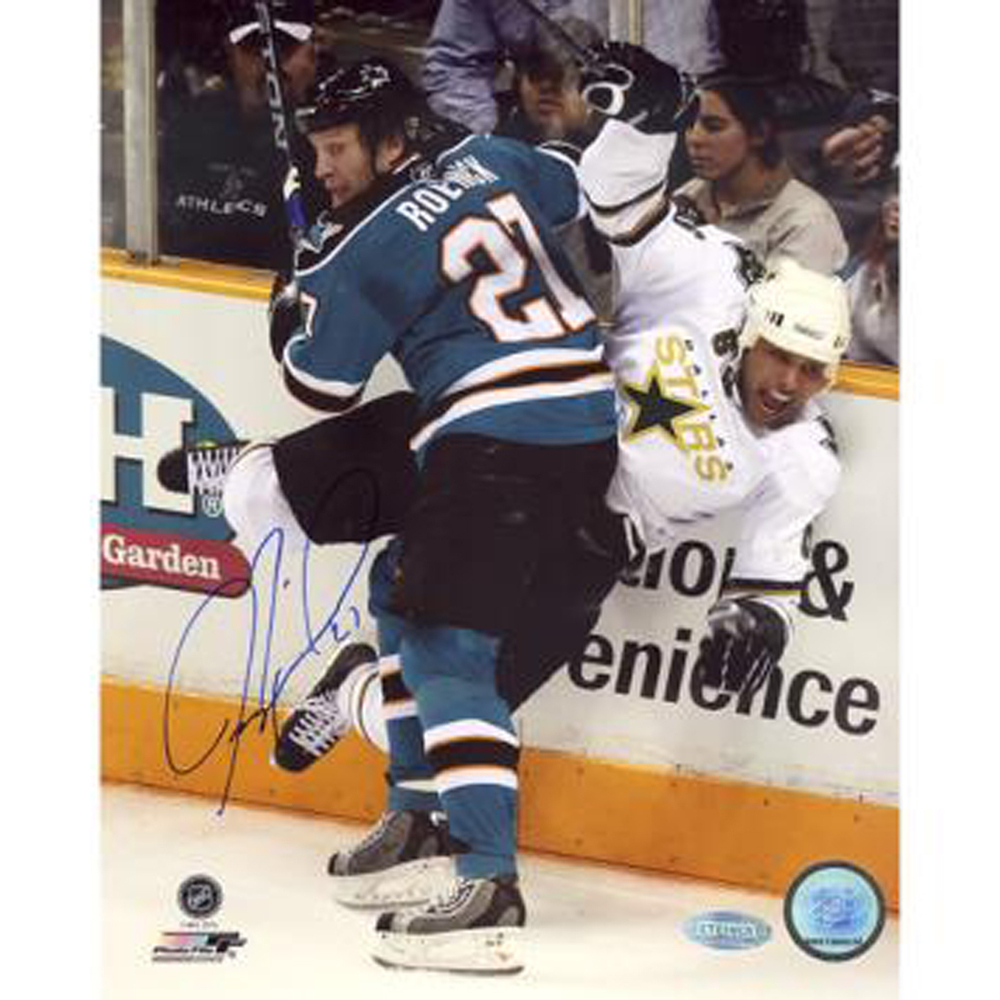 Jeremy Roenick San Jose Sharks Checking Vertical 8x10 Photo - NHL Auctions
