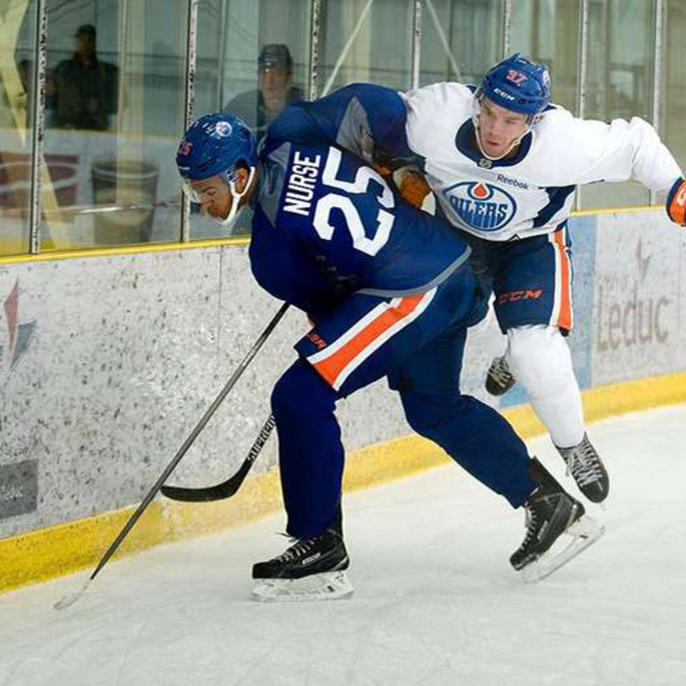 Darnell Nurse #25 - Autographed 2015-16 Edmonton Oilers Training Camp ...