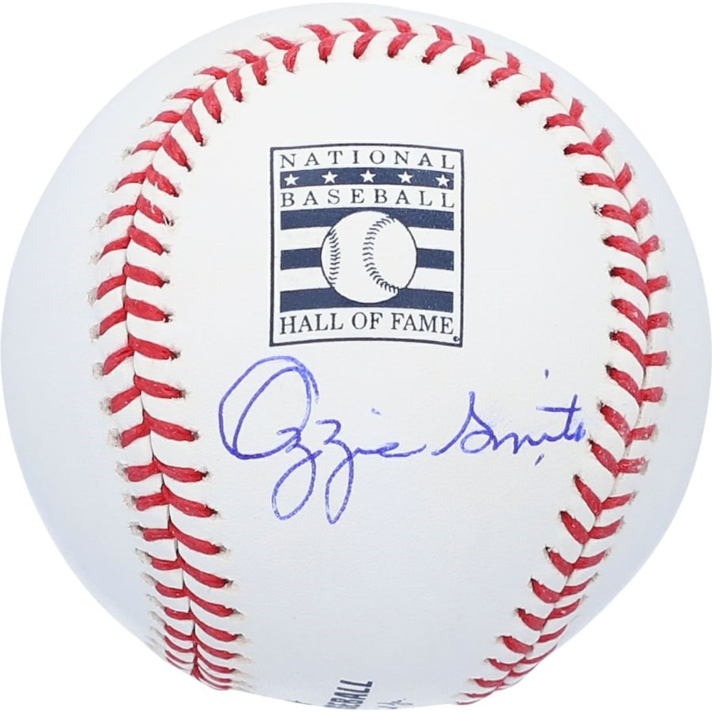 Ozzie Smith Autographed HOF Logo Baseball | MLB Auctions