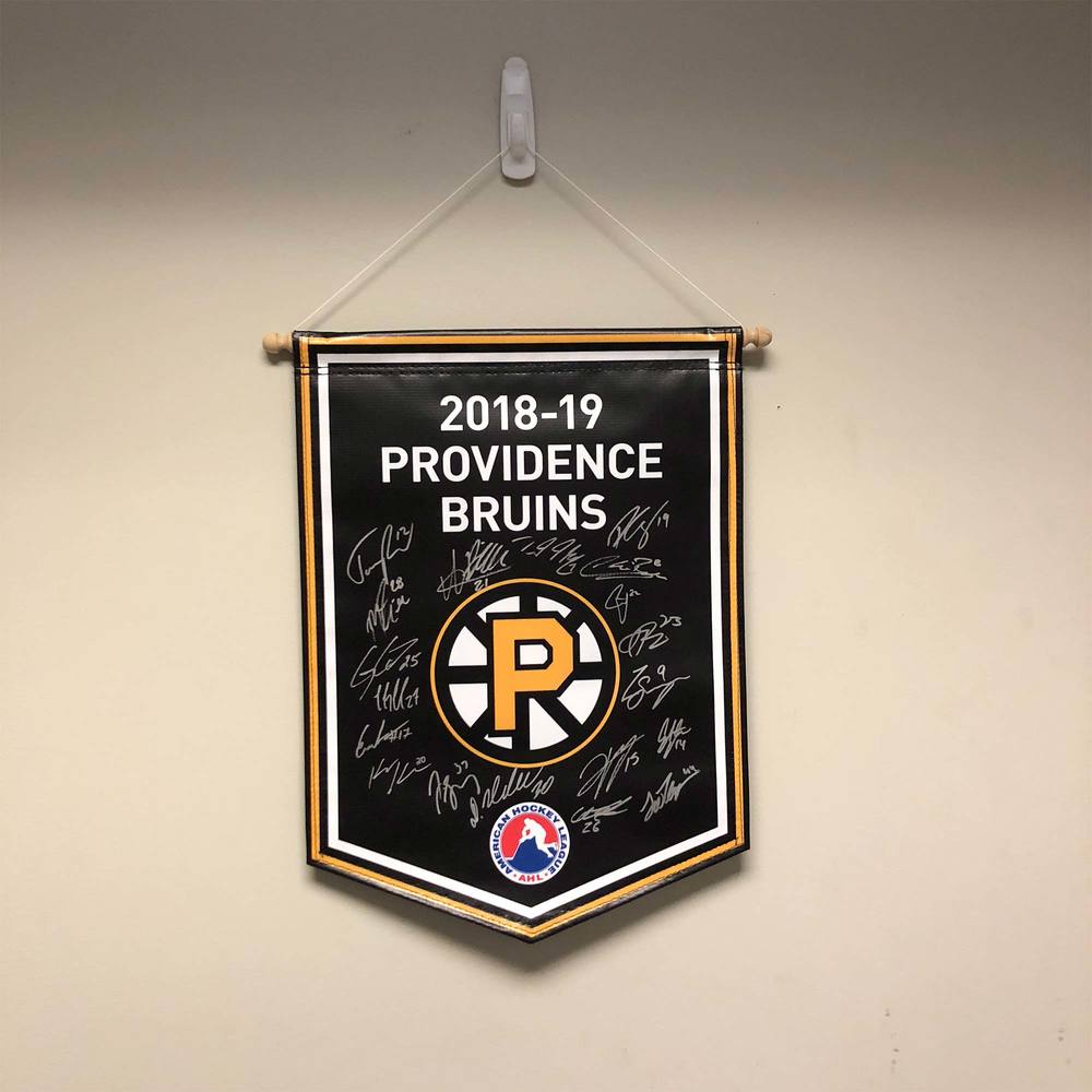 AHL Authentic - 2018-19 Providence Bruins Team-Signed Banner