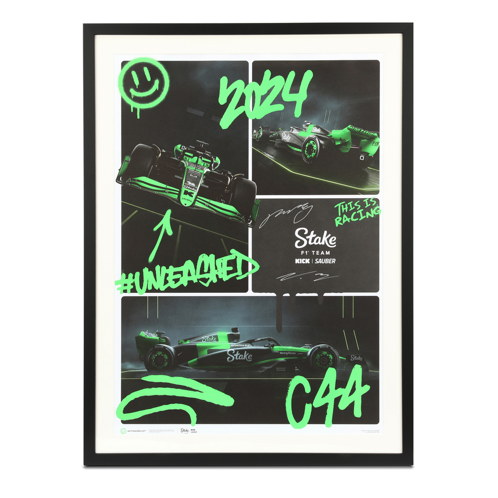 Stake F1 Team Kick Sauber - C44 - Unleashed Signed Poster 2024 | F1 Authentics