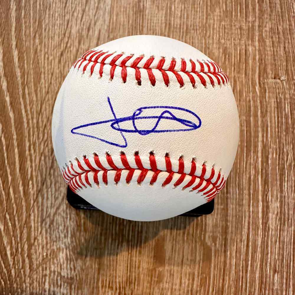UMPS CARE AUCTION: Jonah Heim Signed Baseball | Texas Rangers Auctions