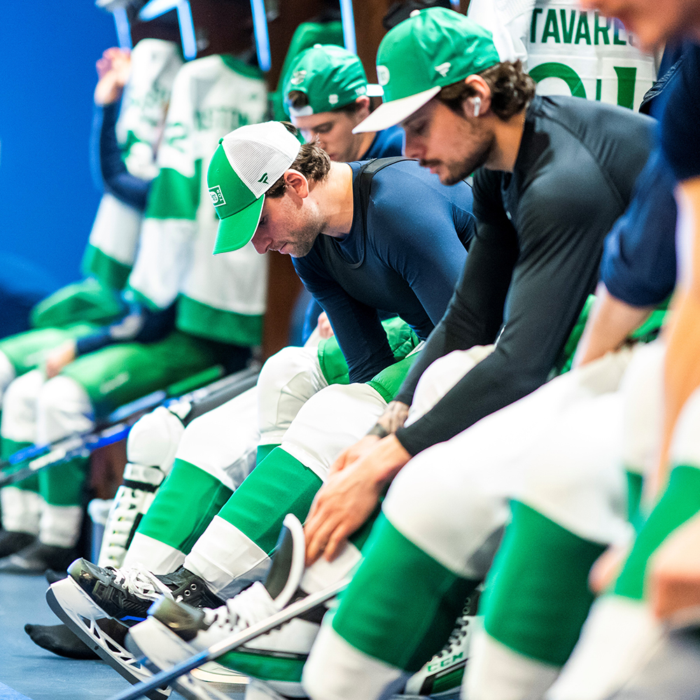 #44 Morgan Rielly 2022-23 St. Pats Locker Room Nameplate (w/ XL Socks ...