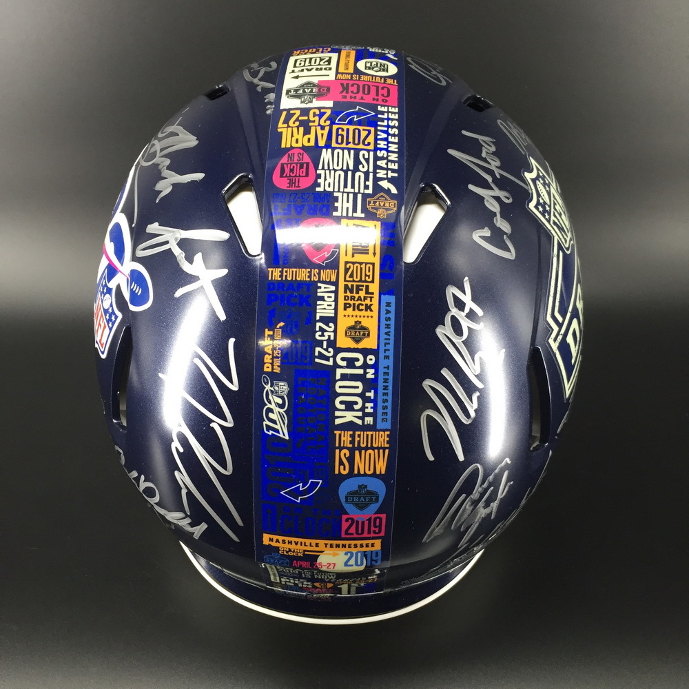NFL - 2019 NFL Draft Multi-Signed Helmet Featuring 22 signatures ...