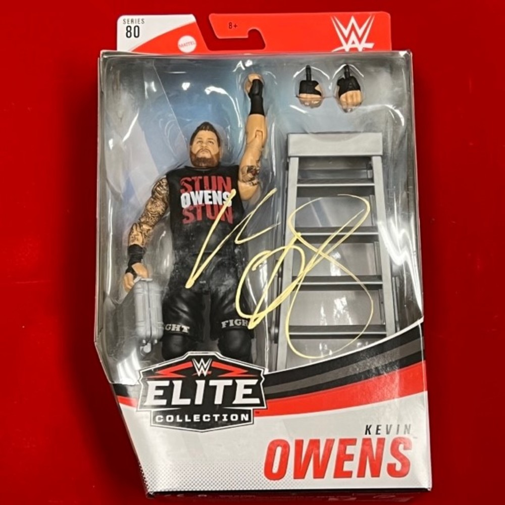 Kevin Owens SIGNED WWE Elite Series 80 Action Figure | WWE Auction