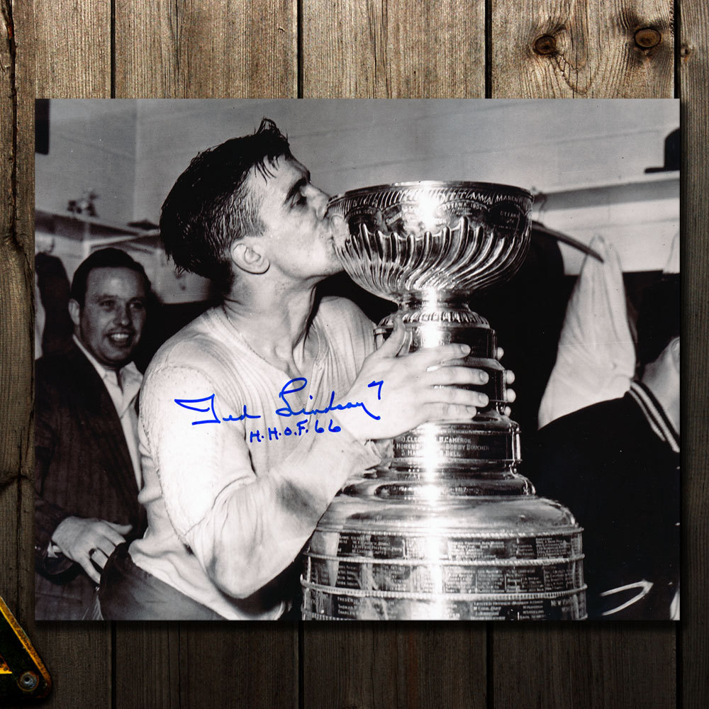 Ted Lindsay Detroit Red Wings Stanley Cup Autographed 8x10 - NHL Auctions