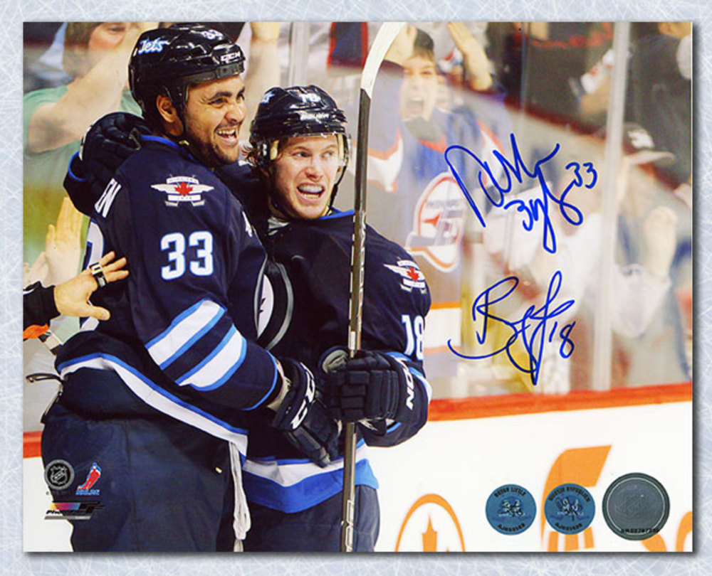 Dustin Byfuglien & Bryan Little Winnipeg Jets Dual-Autographed 8x10 ...