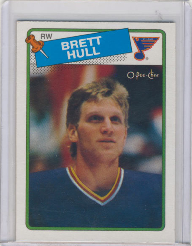 1988-89 OPC #66 BRETT HULL St.Louis Blues MT Rookie Card - NHL Auctions