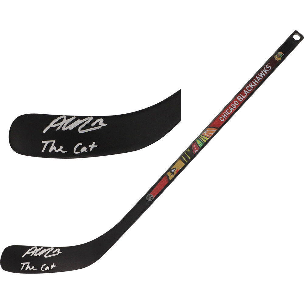Alex DeBrincat Chicago Blackhawks Autographed Mini Composite Hockey ...
