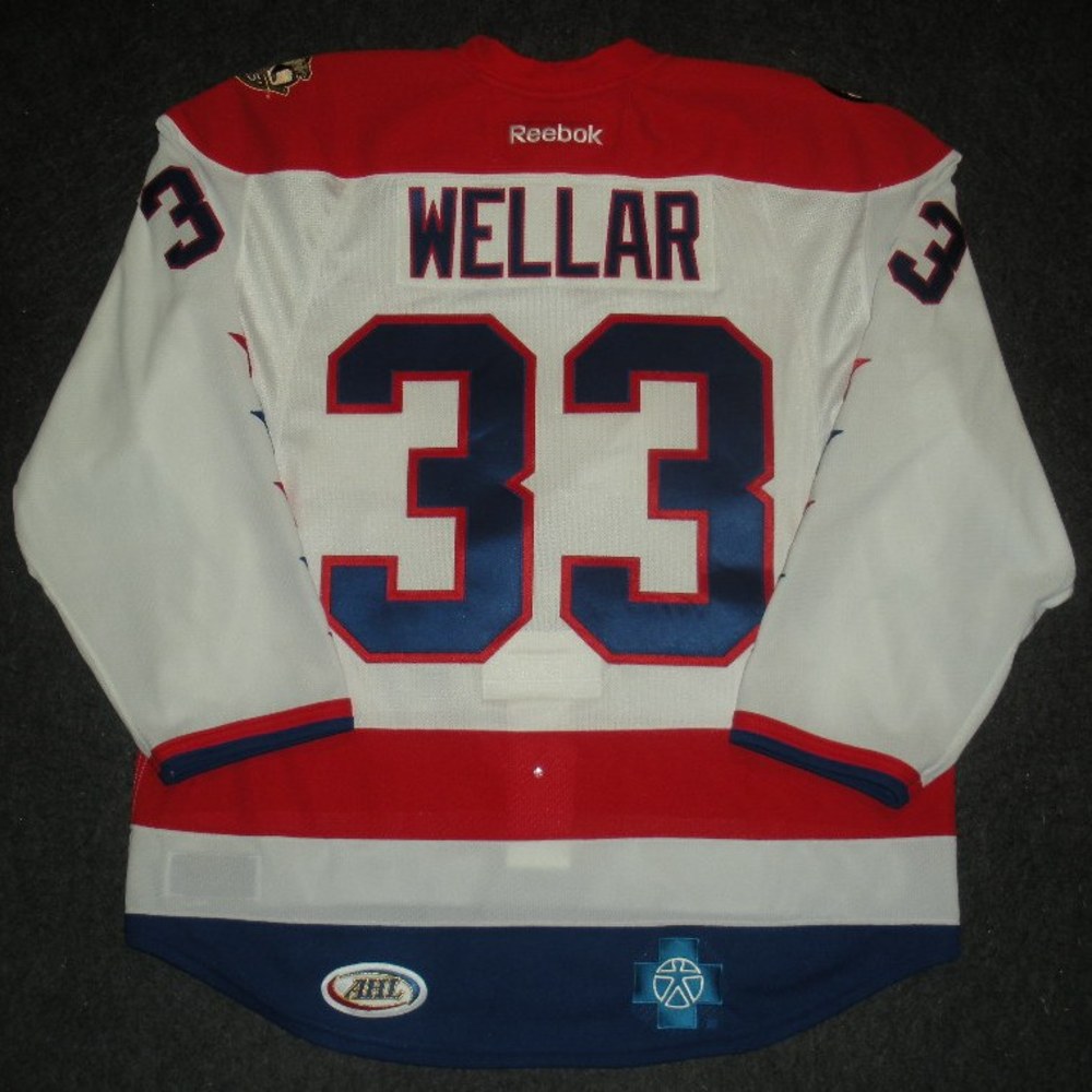 Patrick Wellar - Hershey Bears - Washington AHL Showcase Warmup-Worn ...