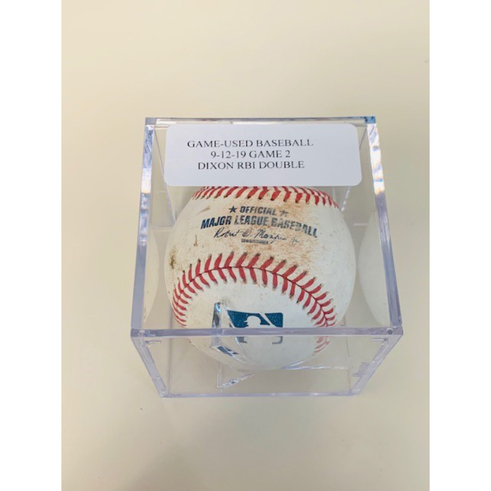 Game-Used Baseball: Brandon Dixon RBI Double | Detroit Tigers Auctions