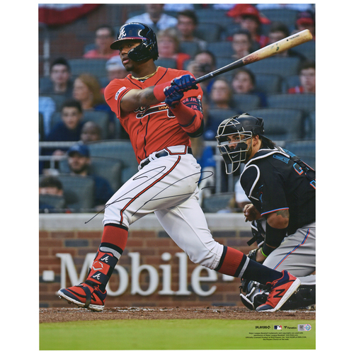 Ronald Acuna Jr. Atlanta Braves Autographed 16" x 20" Batting ...