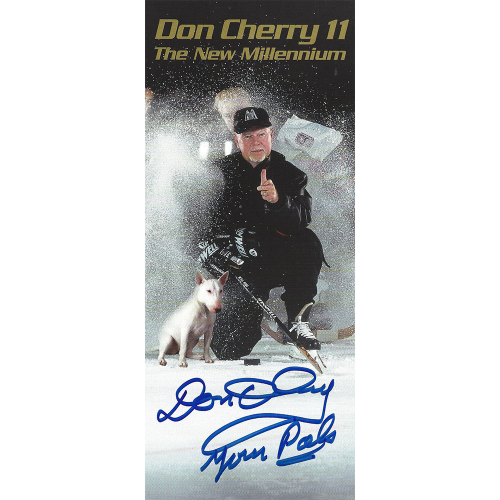 Don Cherry Autographed 4X9 Promo Card - NHL Auctions