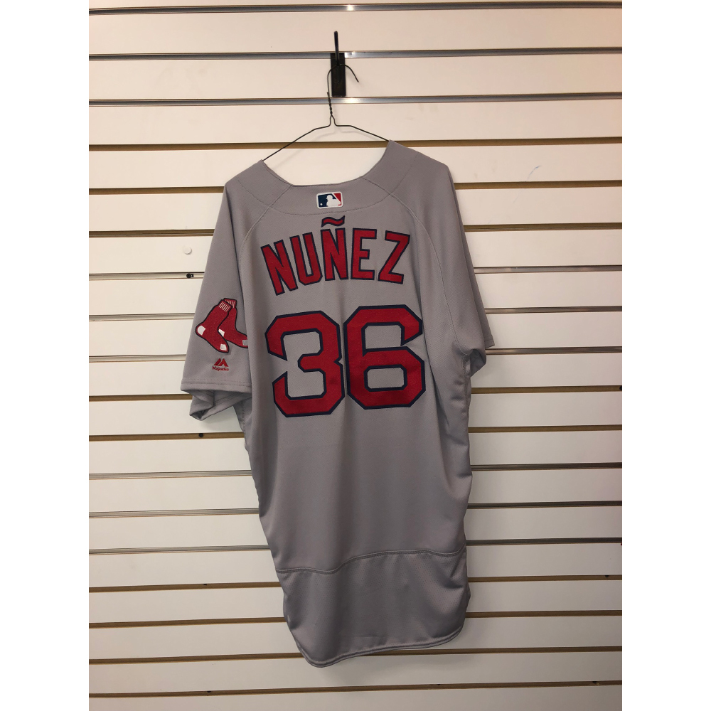 Eduardo Nunez Team-Issued 2018 Road Jersey | MLB Auctions