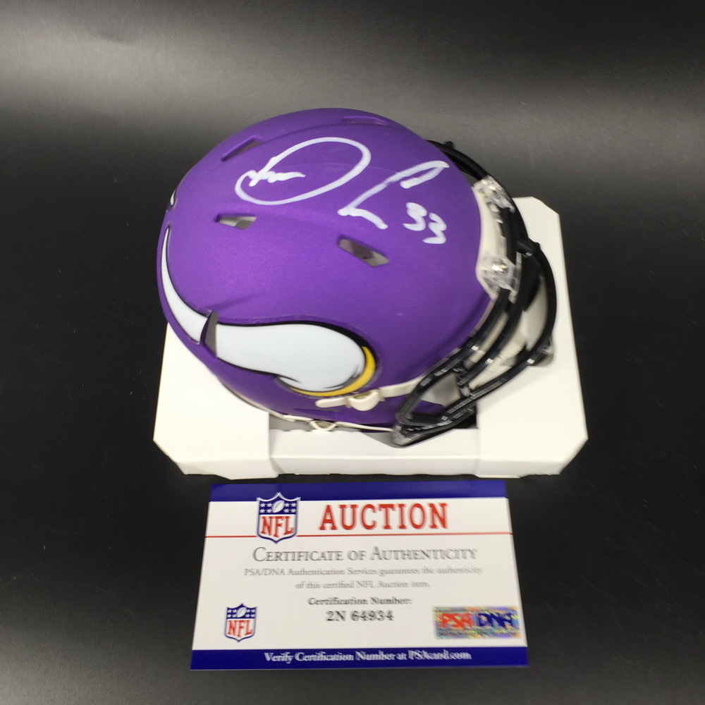 NFL Auction | NFL - Vikings Dalvin Cook Signed Mini Helmet