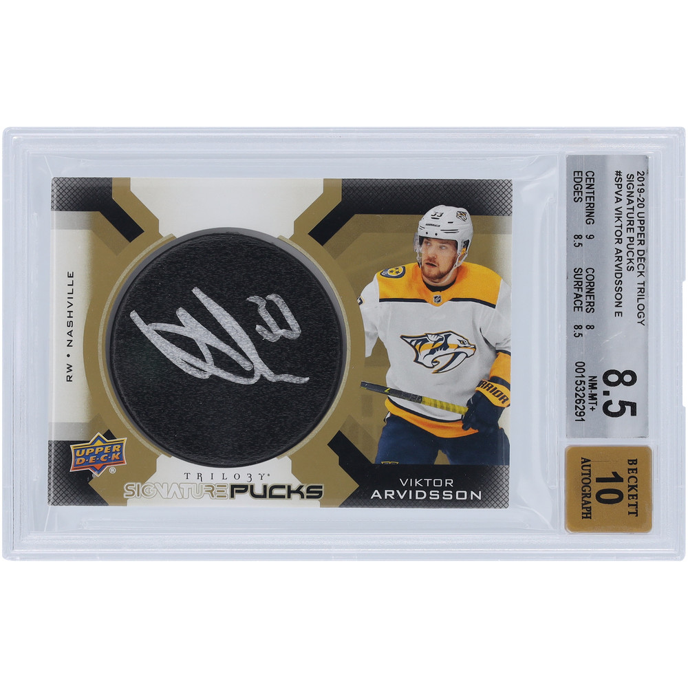 Viktor Arvidsson Nashville Predators Autographed 2019-20 Upper Deck ...