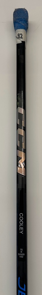 #92 Logan Cooley Game Used Stick - Autographed - Utah Mammoth - NHL ...