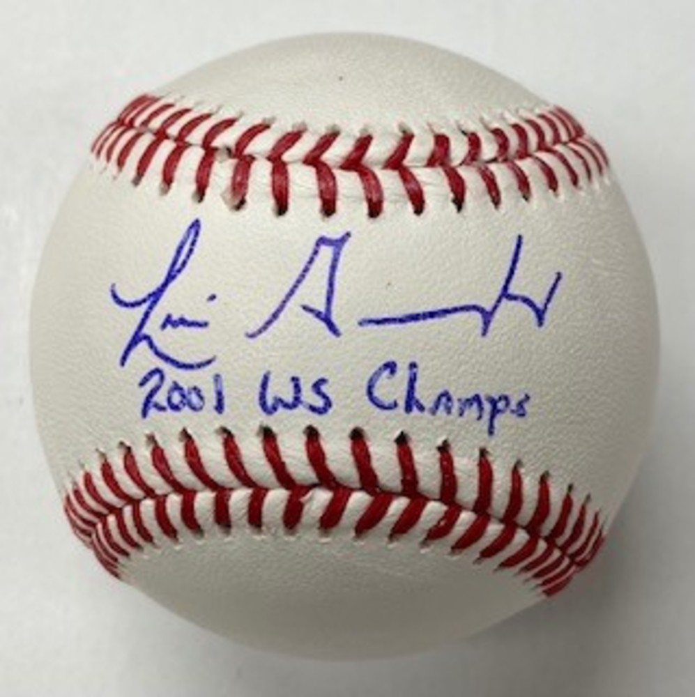Luis Gonzalez Autographed "2001 WS Champs" Baseball | MLB Auctions